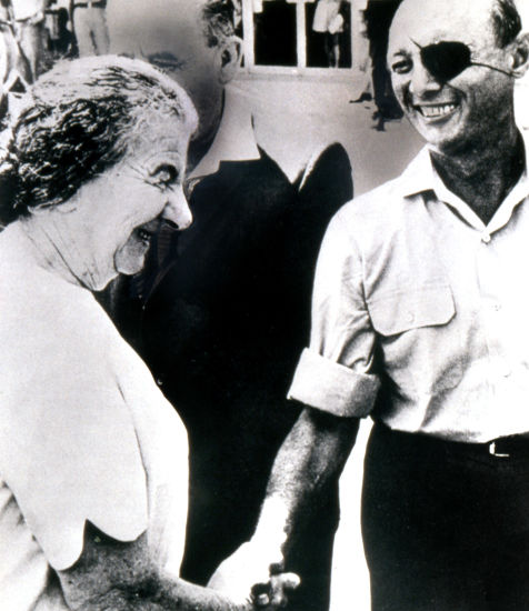 Moshe Dayan R Golda Meir Ca Editorial Stock Photo - Stock Image ...