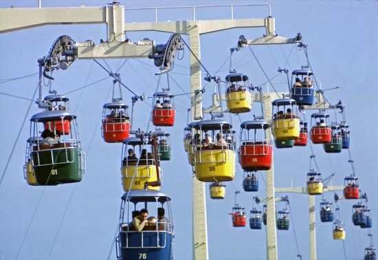 Swiss Sky Ride 1964 Worlds Fair Editorial Stock Photo - Stock Image ...