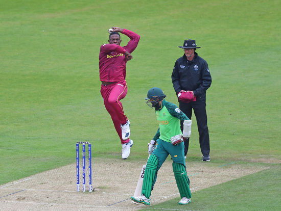 Sheldon Cottrell West Indies Bowling Editorial Stock Photo - Stock ...