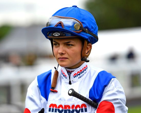 Jockey Megan Nicholls During Evening Racing Editorial Stock Photo - Stock Image | Shutterstock