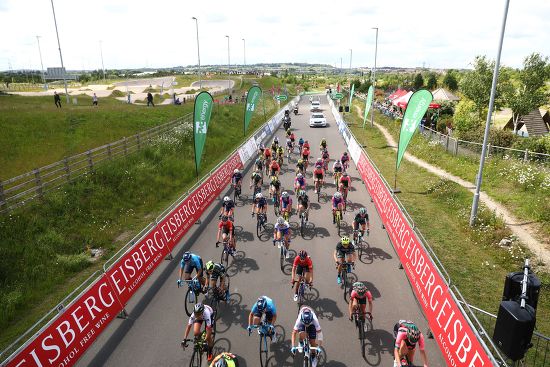 Riders Race Kent Cyclopark Circuit Editorial Stock Photo - Stock Image ...