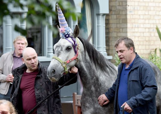 Simon Gregson Joe Duttine Horse Dressed Editorial Stock Photo - Stock ...