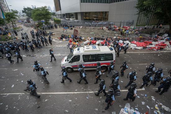 Group Riot Police Took Back Section Editorial Stock Photo - Stock Image ...