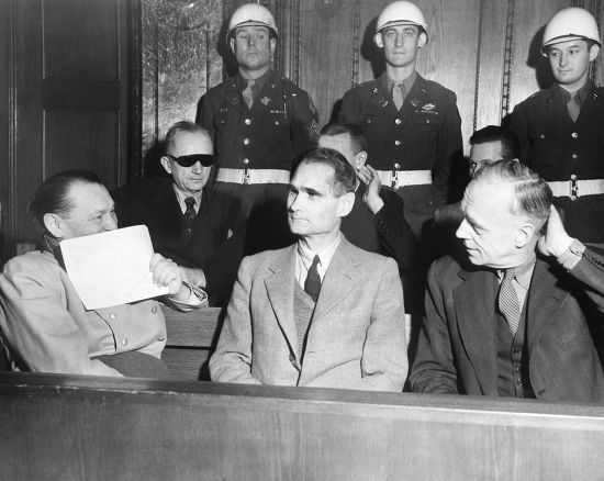 Nazi Defendants Under Guard Dock Nuremberg Editorial Stock Photo ...