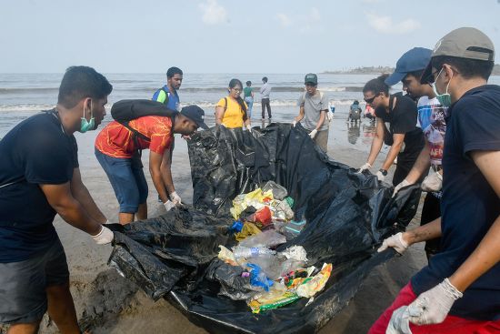 Citizens Clean Versova Beach Part Jalloshclean Editorial Stock Photo ...