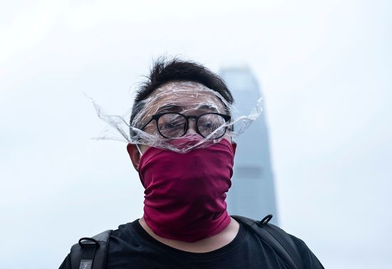 Protester Covers His Face During Demonstration Editorial Stock Photo ...