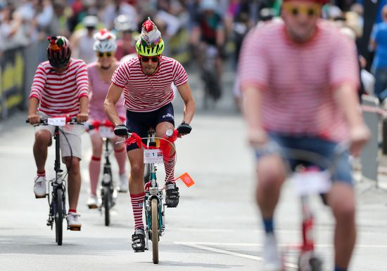 Participants German Folding Bike Open Race Editorial Stock Photo ...