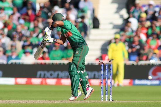 Sabbir Rahman Bangladesh Bowled Nathan Coulternile Editorial Stock ...