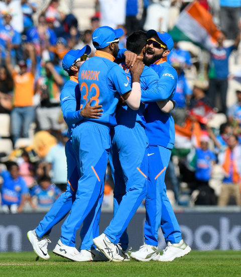 Wicket Jasprit Bumrah India Celebrates Taking Editorial Stock Photo ...
