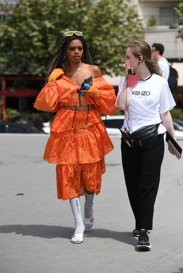 Selah Louise Marley Street Style Editorial Stock Photo - Stock Image ...