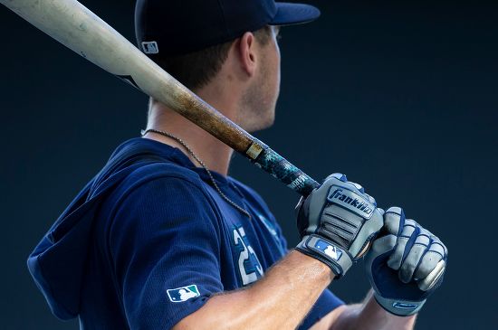 Seattle Mariners Third Baseman Dylan Moore Editorial Stock Photo ...