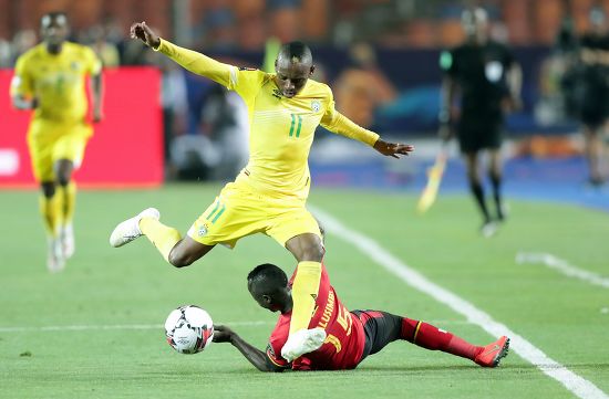 Uganda Player Godfrey Walusimbi Down Action Editorial Stock Photo ...