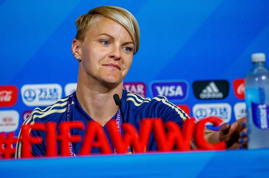 Swedens Nilla Fischer Attends Press Conference Editorial Stock Photo ...