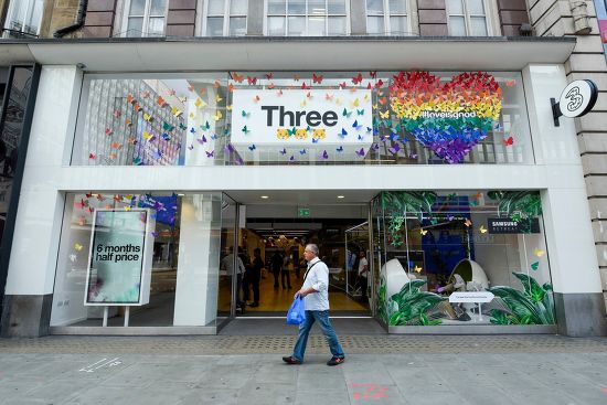Three Store On Oxford Street One Editorial Stock Photo - Stock Image ...