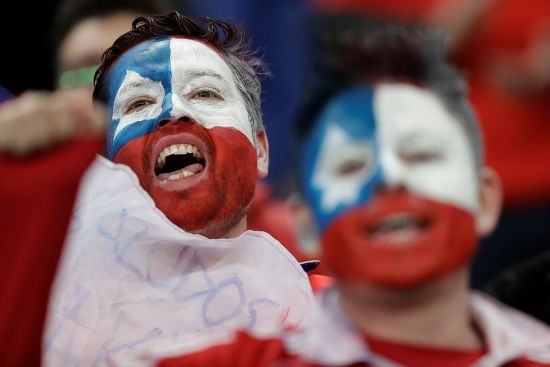 Chilean Fans Cheer Their Team During Editorial Stock Photo - Stock ...