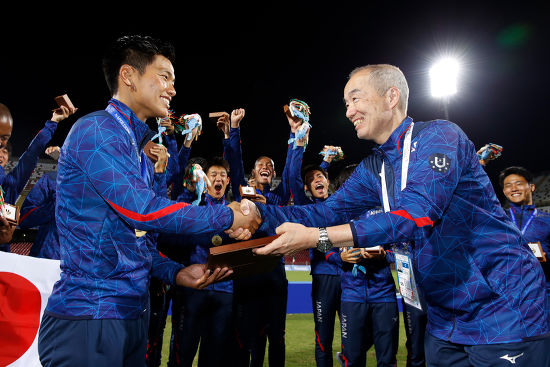 Reo Hatate Ichiro Hoshino Celebrate Winning Editorial Stock Photo ...