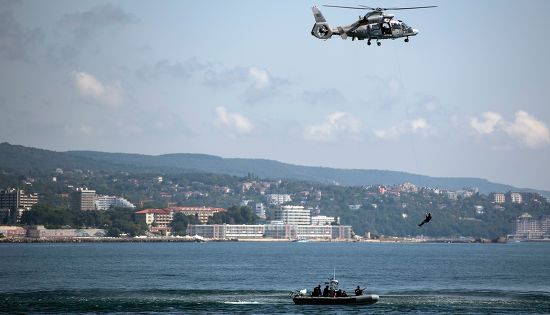 Bulgarian Navy Helicopter 901 Aerospatiale As565mb Editorial Stock ...
