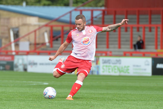 Dean Parrett Stevenage Shoots During Stevenage Editorial Stock Photo ...