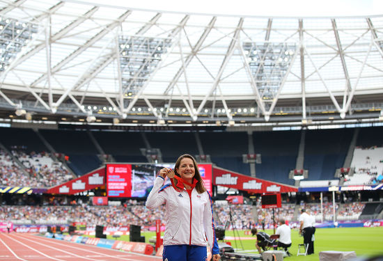 Goldie Sayers Great Britain Celebrates After Editorial Stock Photo ...