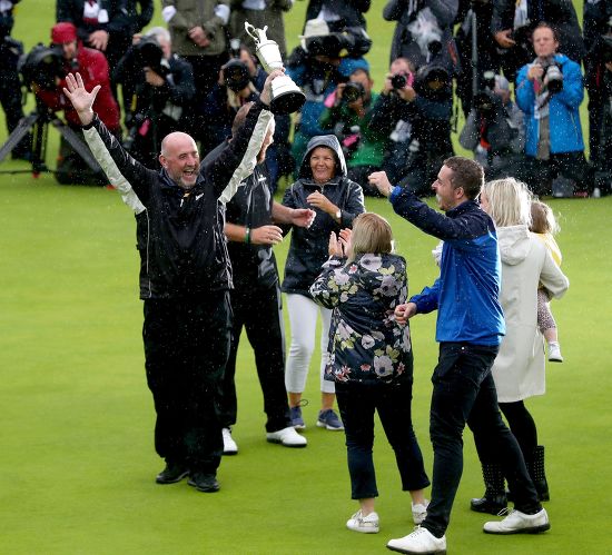 Shane Lowry Celebrates His Father Brendan Editorial Stock Photo - Stock ...