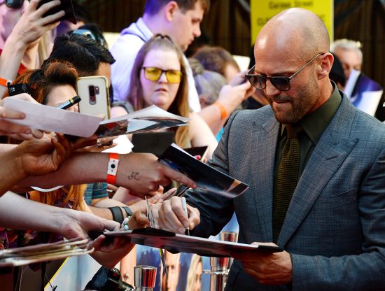 Jason Statham Signing Autographs Fans Editorial Stock Photo - Stock ...