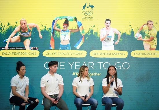 Australian Athletes Lr Chloe Esposito Rohan Editorial Stock Photo ...