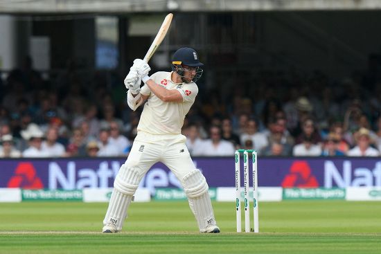 Jack Leach England Batting During International Editorial Stock Photo ...