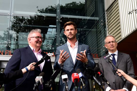 Australian Actor Thor Star Chris Hemsworth Editorial Stock Photo ...