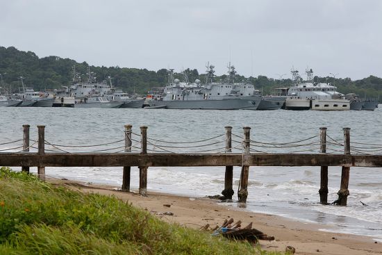Cambodian Military Ships Ream Naval Base Editorial Stock Photo - Stock ...