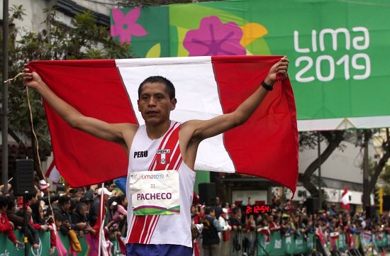 Peruvian Athlete Christian Pacheco Wins Pan Editorial Stock Photo ...