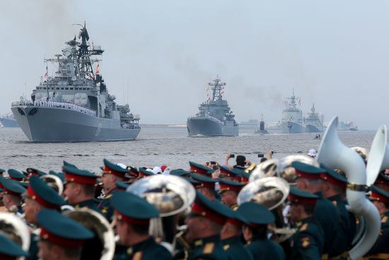 Russian Navy Sailors Onboard Warships During Editorial Stock Photo ...