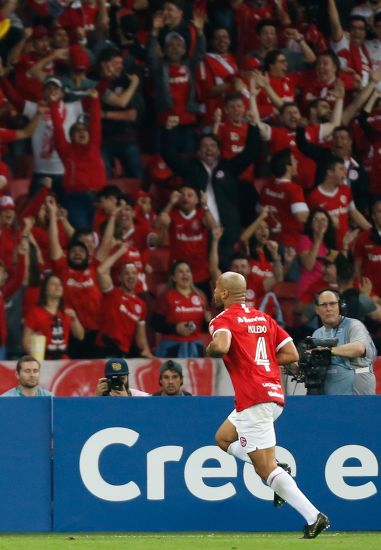 Internacionals Rodrigo Moledo Celebrates After Scoring Editorial Stock ...