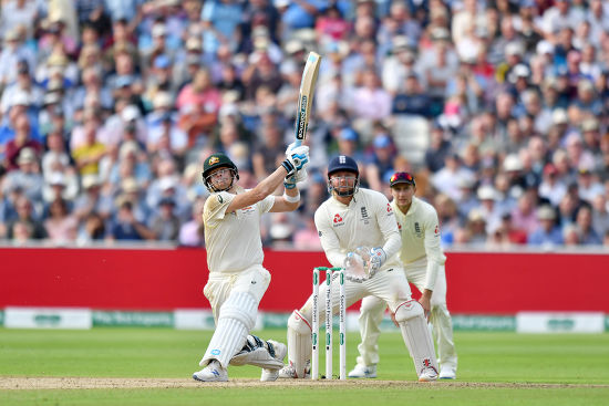 Australias Steve Smith Hits Six During Editorial Stock Photo - Stock ...