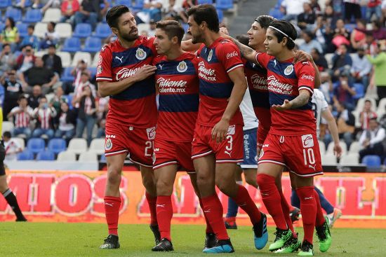 Chivas Players Celebrate After Scoring Against Editorial Stock Photo ...