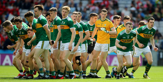 Kerry Vs Tyrone Kerry Team Before Editorial Stock Photo - Stock Image ...