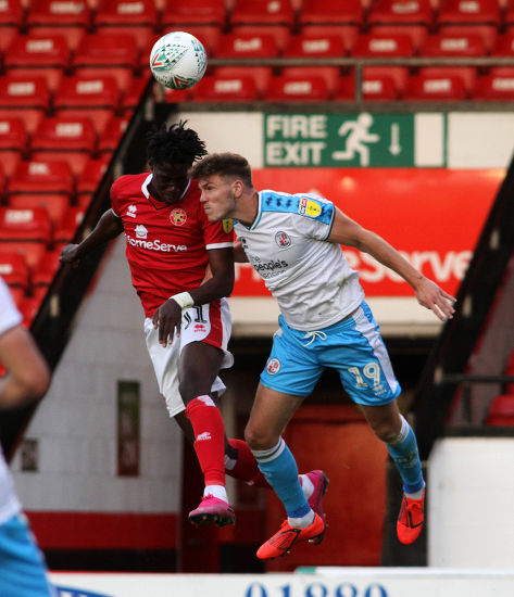 Elijah Adebayo Walsall Jordan Tunnicliffe Crawley Editorial Stock Photo ...