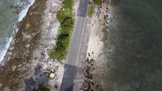 Aerial View Narrowest Part Island Seen Editorial Stock Photo - Stock ...
