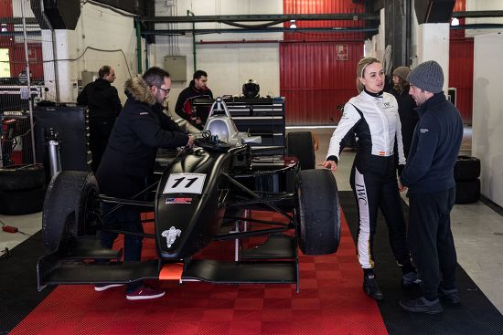 Spanish Driver Carmen Jorda Member Fia Editorial Stock Photo - Stock ...