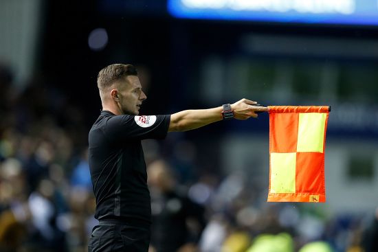 Assistant Referee Jonathan Hunt Flags Offside Editorial Stock Photo ...