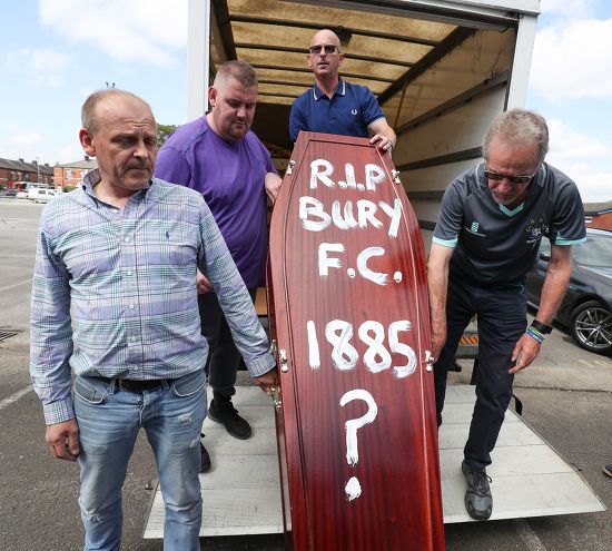Bury Fans Protest Against Chairman Steve Editorial Stock Photo - Stock ...