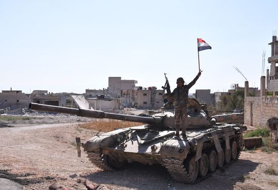Syrian Soldiers Seen On Tank Khan Editorial Stock Photo - Stock Image ...
