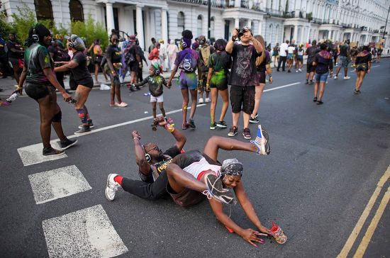 Revellers Enjoy Jouvert Paint Fight That Editorial Stock Photo - Stock ...