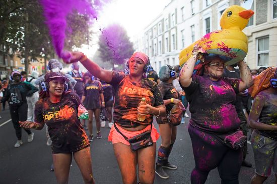 Revellers Enjoy Jouvert Paint Fight That Editorial Stock Photo - Stock ...