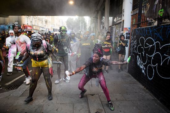 Revellers Enjoy Jouvert Paint Fight That Editorial Stock Photo - Stock ...