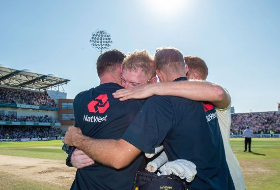 Englands Ben Stokes Mobbed By Team Editorial Stock Photo - Stock Image ...