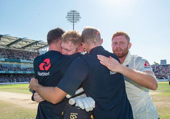 Englands Ben Stokes Mobbed By Team Editorial Stock Photo - Stock Image ...