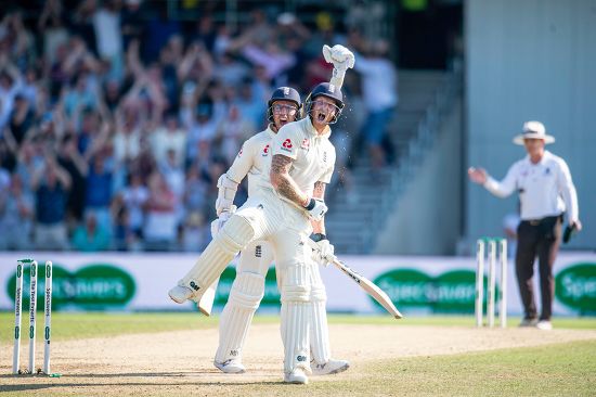 Englands Ben Stokes Celebrates Jack Leach Editorial Stock Photo - Stock ...