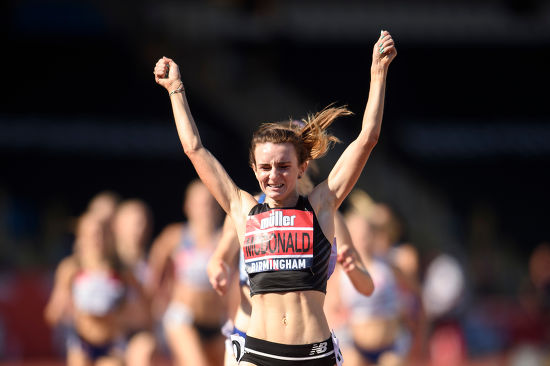 Sarah Mcdonald Birchfield Harriers Celebrates After Editorial Stock ...
