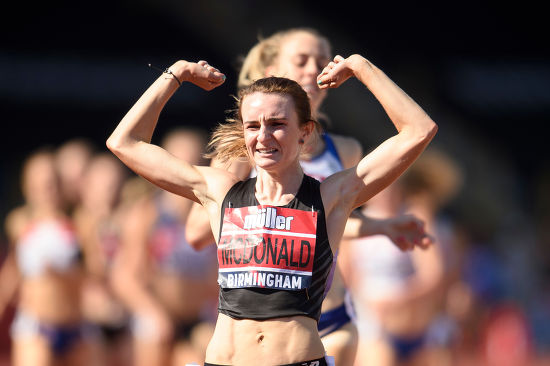 Sarah Mcdonald Birchfield Harriers Celebrates After Editorial Stock ...