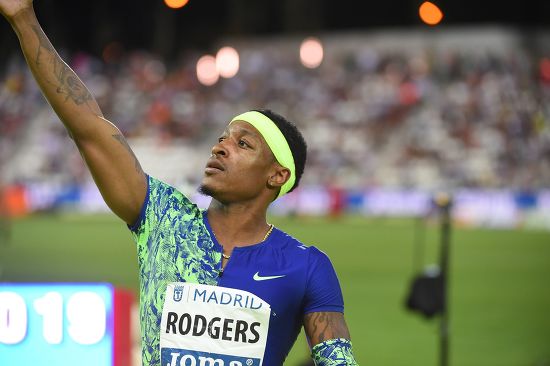 Us Sprinter Mike Rodgers C Celebrates Editorial Stock Photo - Stock ...